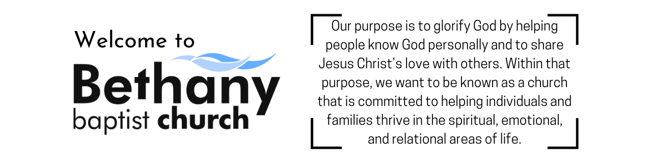 Bethany Baptist Church - Welcome